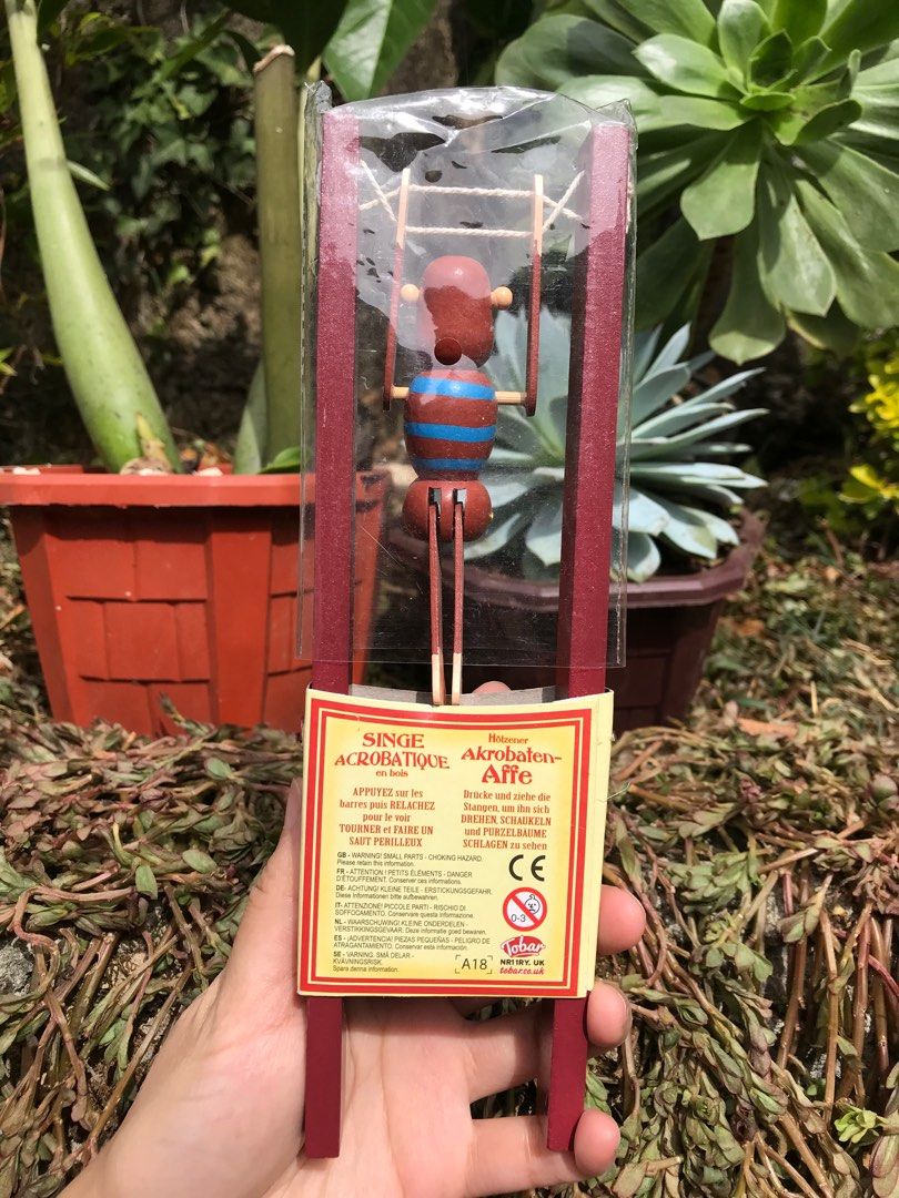 TOBAR WOODEN ACROBAT MONKEY TOY, Hobbies & Toys, Toys & Games on Carousell