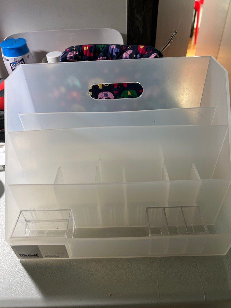 Translucent white storage box, Furniture & Home Living, Home ...