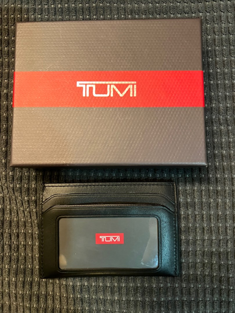 TUMI SLIM CARD CASE, Luxury, Bags & Wallets on Carousell