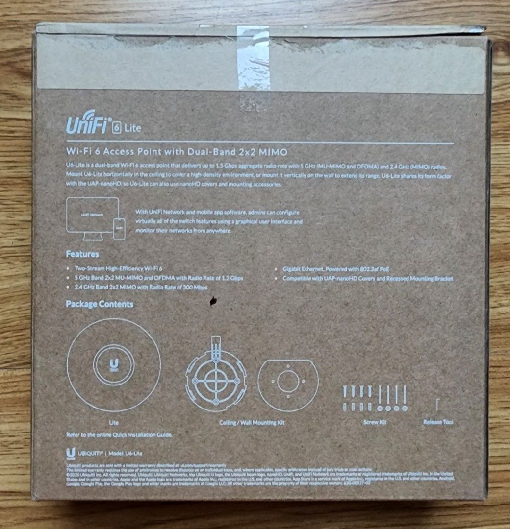 Unifi 6 Lite, Computers & Tech, Parts & Accessories, Networking on ...