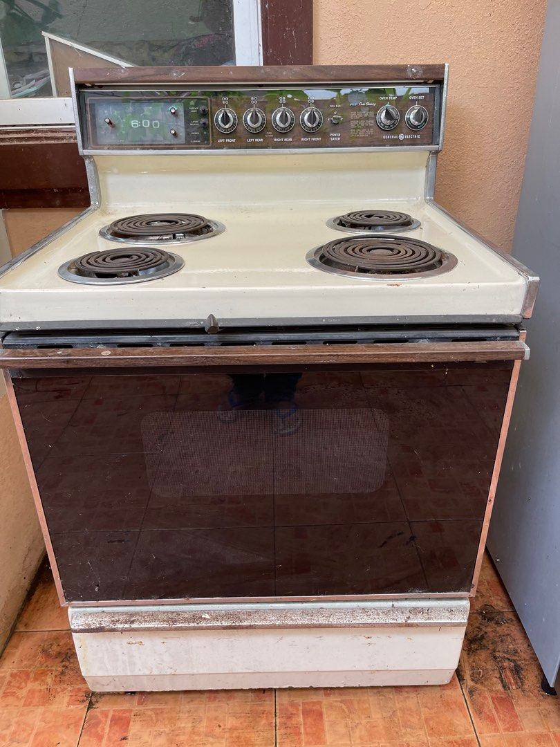 [Vintage] 1977 GE Electric Range / Stove, TV & Home Appliances, Kitchen ...