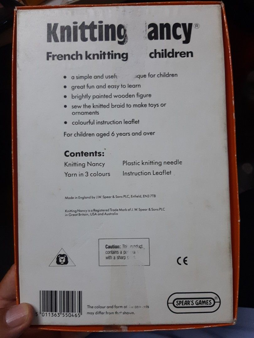 Vintage 1989 Knitting Nancy made in England, Hobbies & Toys, Stationery ...