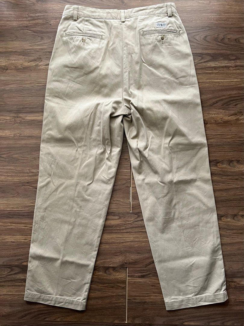 Vintage Ralph Lauren Double Pleated Andrew Pants, Men's Fashion ...