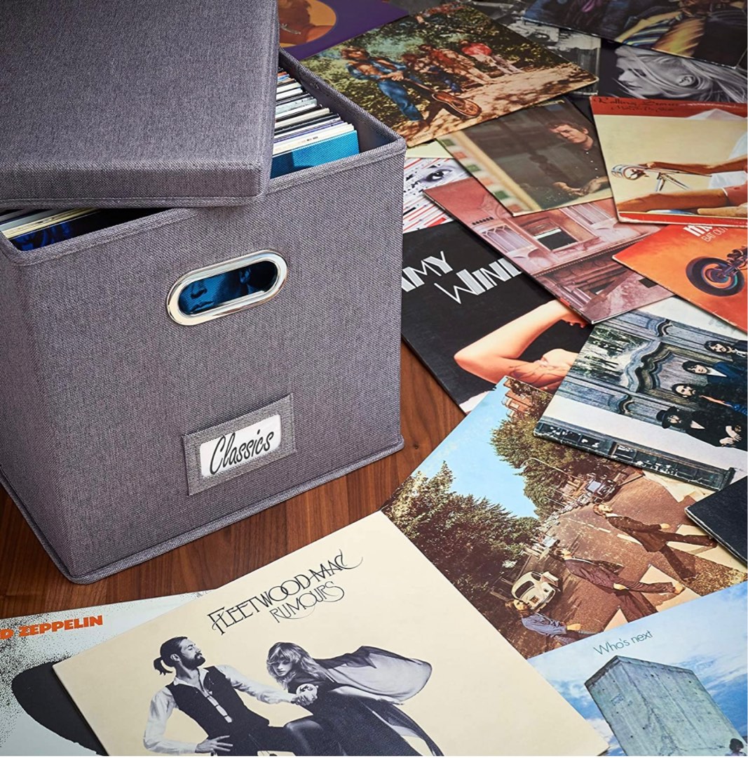 Vinyl record storage box (50 albums per box), Audio, Other Audio ...