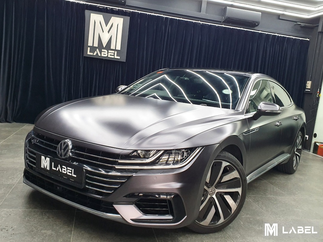 Volkswagen Arteon Full Vinyl Wrap - Matte Metallic Quantum Grey, Car ...