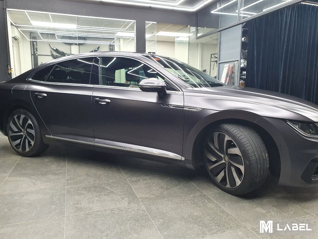 Volkswagen Arteon Full Vinyl Wrap - Matte Metallic Quantum Grey, Car ...