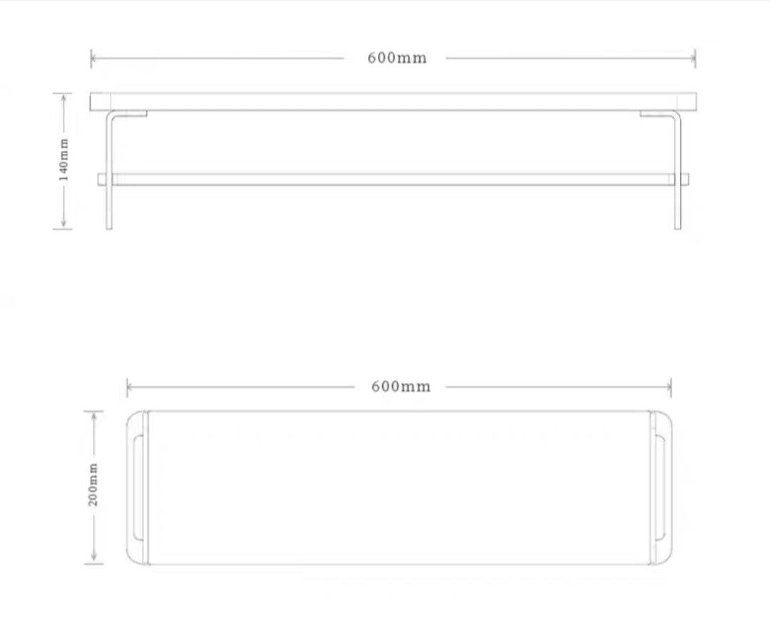 White floating monitor stand, Computers & Tech, Parts & Accessories ...