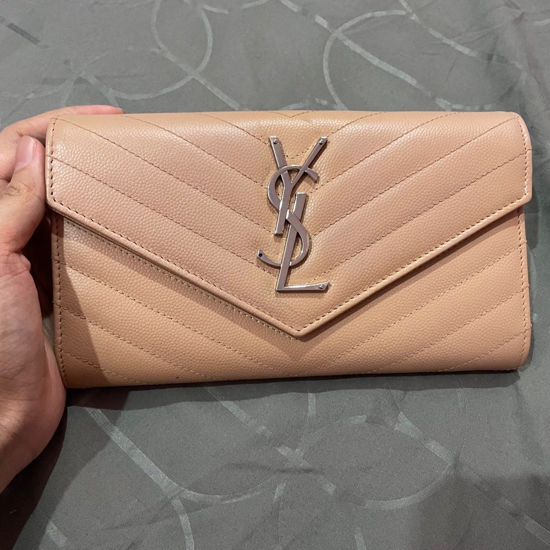 YSL Monogram Wallet, Women's Fashion, Bags & Wallets, Purses & Pouches ...