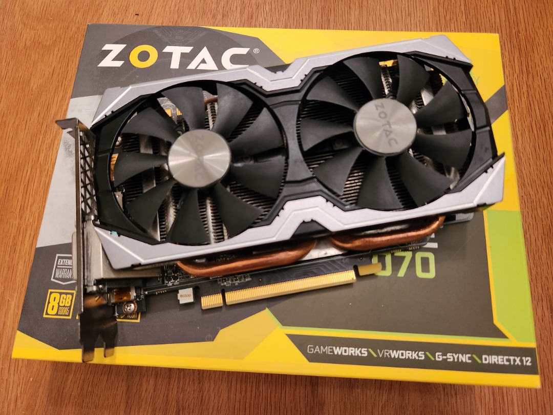 Zotac GTX 1070 Graphic Card - Perfect conditions!, Computers & Tech ...