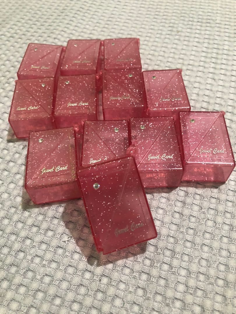 12 pcs lot set of hard plastic jewel cases pink variant, Hobbies & Toys ...
