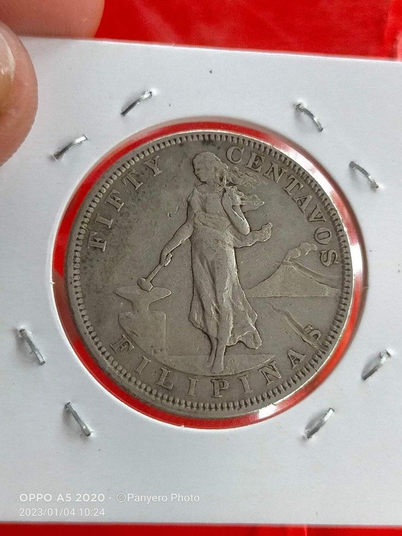 1903P fifty centavos uspi silver coin, Hobbies & Toys, Memorabilia ...