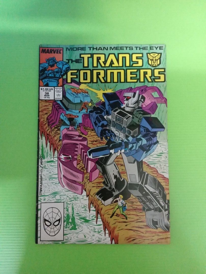 1st app Cerebros ( Headmaster/Autobot ) The Transformers #38 ( Frank Springer - Cover Art ...