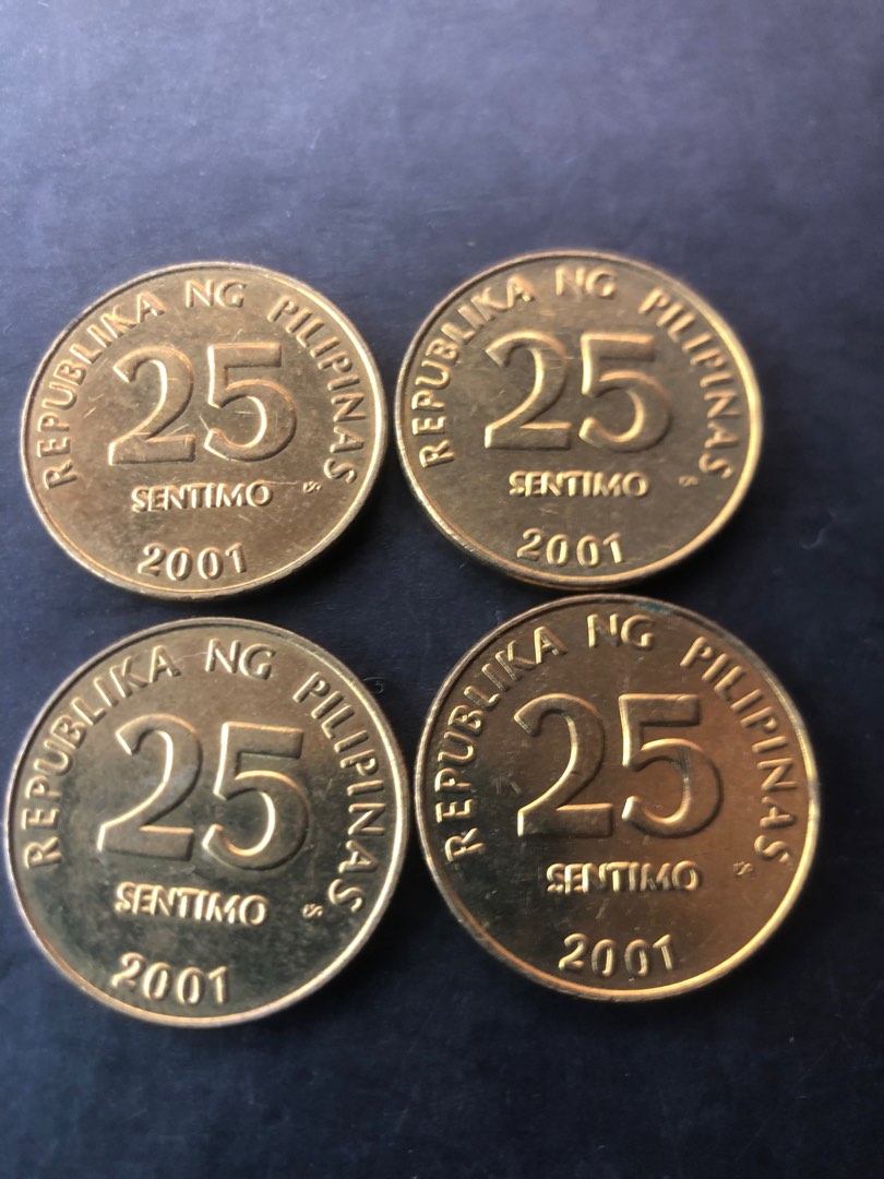 2001 25 sentimo rare coins, Hobbies & Toys, Memorabilia & Collectibles, Currency on Carousell