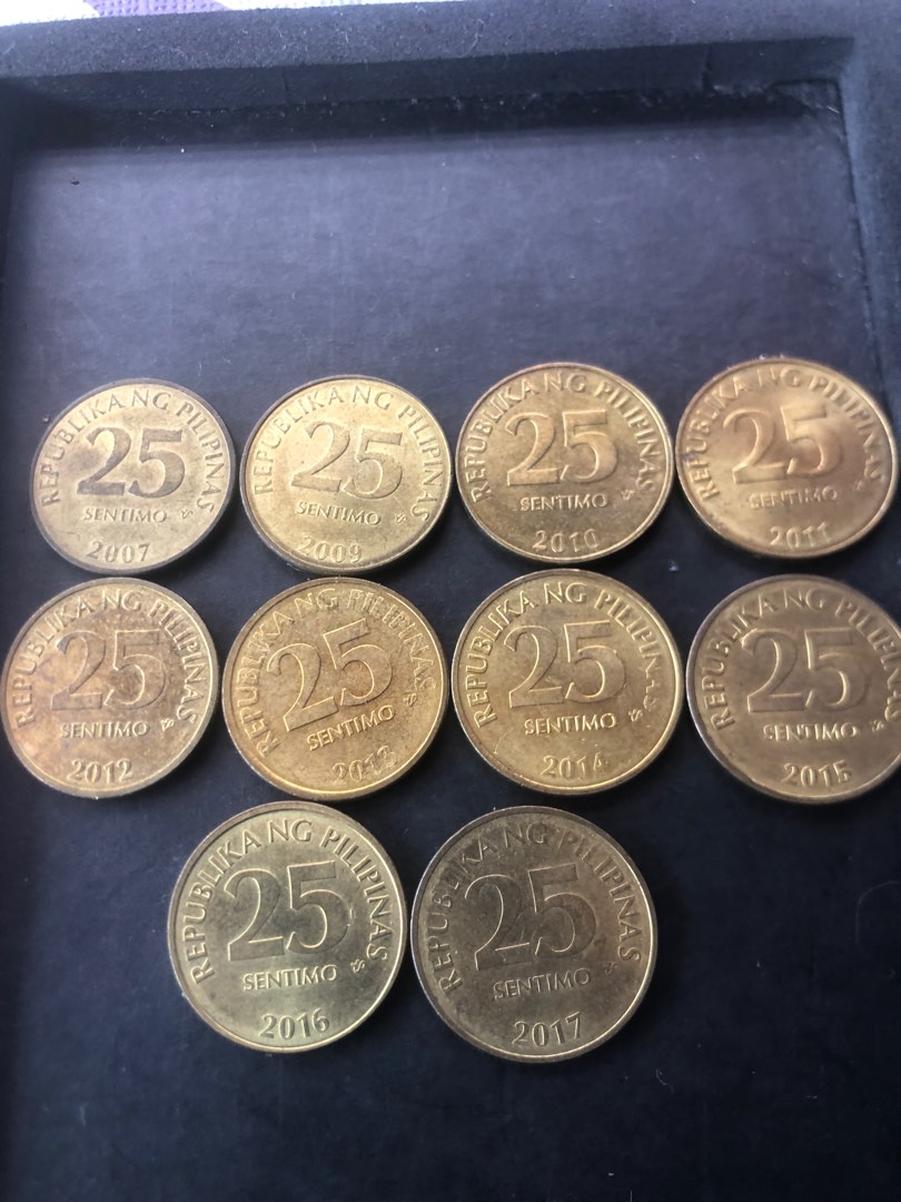25 sentimo set coins, Hobbies & Toys, Memorabilia & Collectibles, Currency on Carousell
