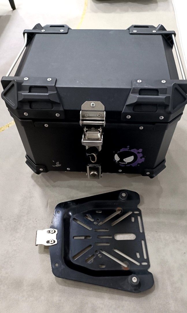 47L Aluminium Motorcycle Top Box, Motorcycles, Motorcycle Accessories ...