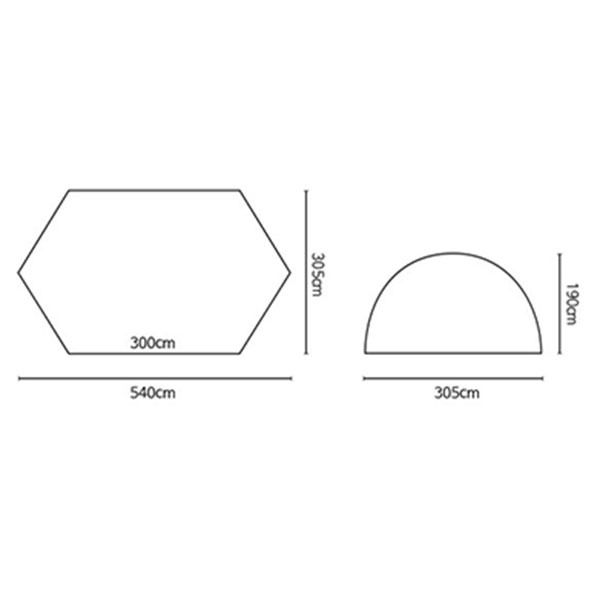 (全新) 韓國Minimal Works - V House M Tent- Tan, 運動產品, 行山及露營 - Carousell