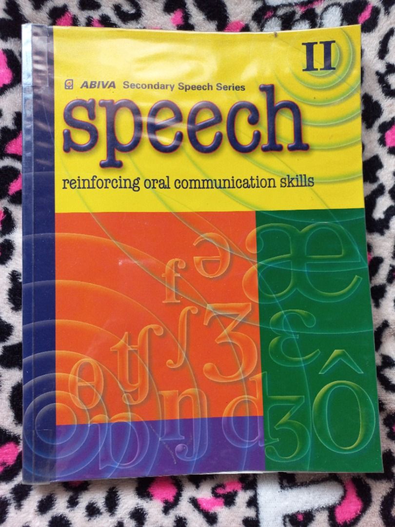 ABIVA SPEECH BOOK, Hobbies & Toys, Books & Magazines, Textbooks on ...