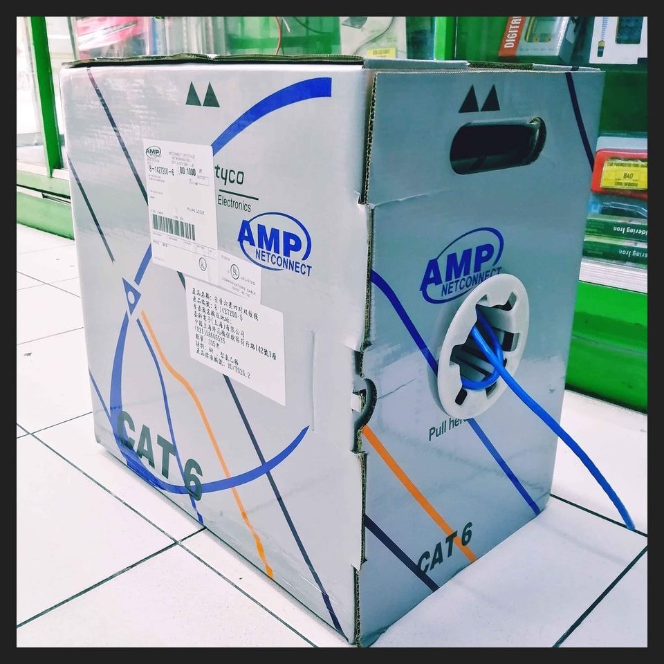 AMP UTP CAT6 305m LAN CABLE, Computers & Tech, Parts & Accessories ...