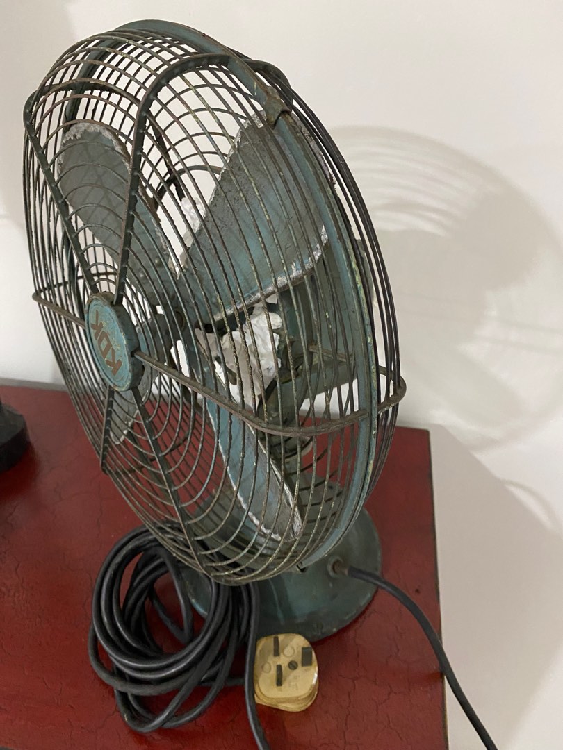 Antique steel KDK fan, Furniture & Home Living, Lighting & Fans, Fans ...