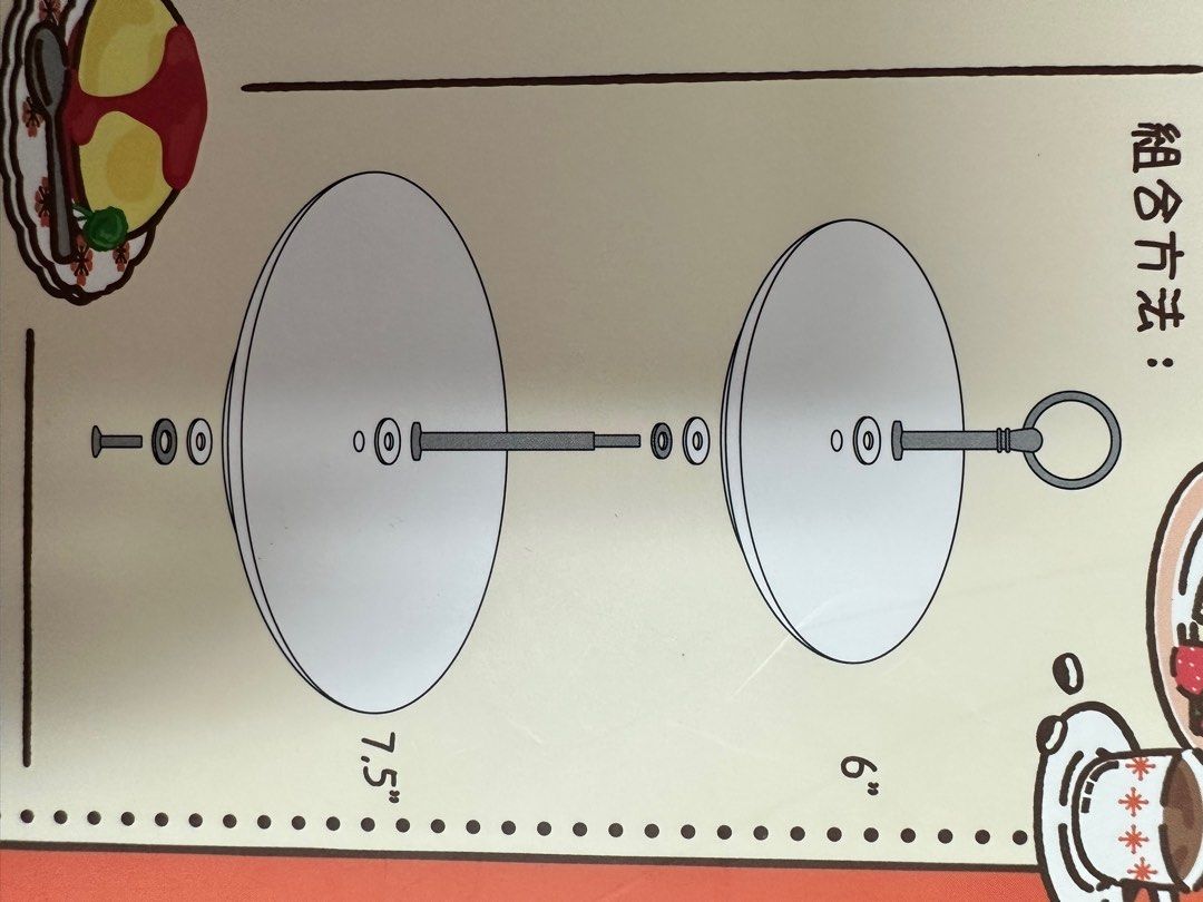 Sanrio AP duck 雙層碟, 傢俬＆家居, 廚具和餐具, 其他廚具和餐具 - Carousell