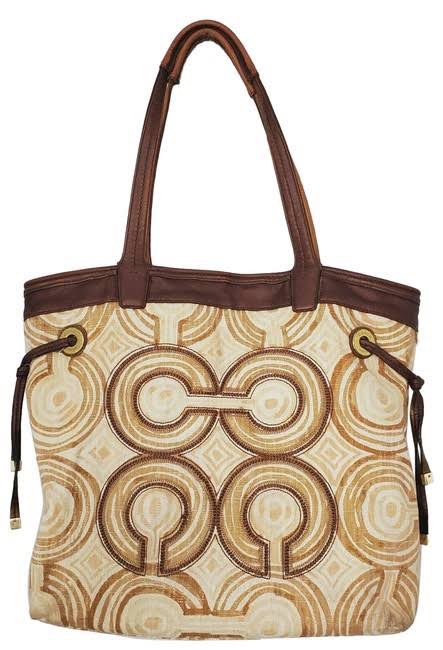 Auth COACH Audrey Signature Op Art Swirl Tote Bag, Luxury, Bags ...