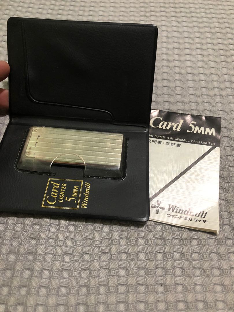 Authentic windmill very thin 5mm card lighter, Hobbies & Toys ...