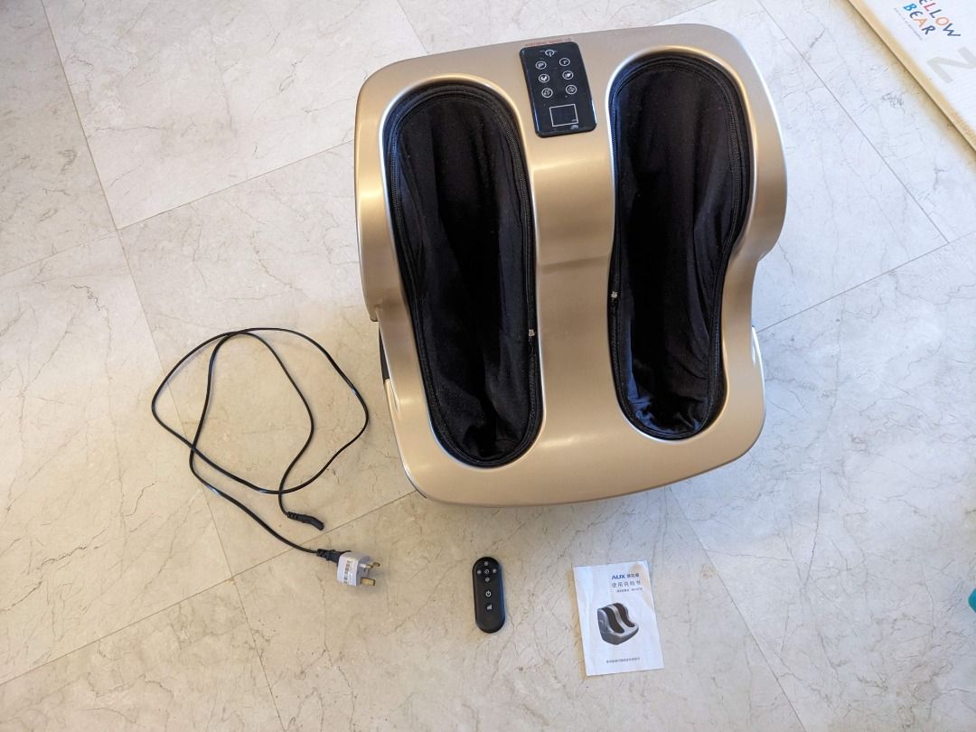 AUX Foot and lower leg massager with heat (incl. remote control ...