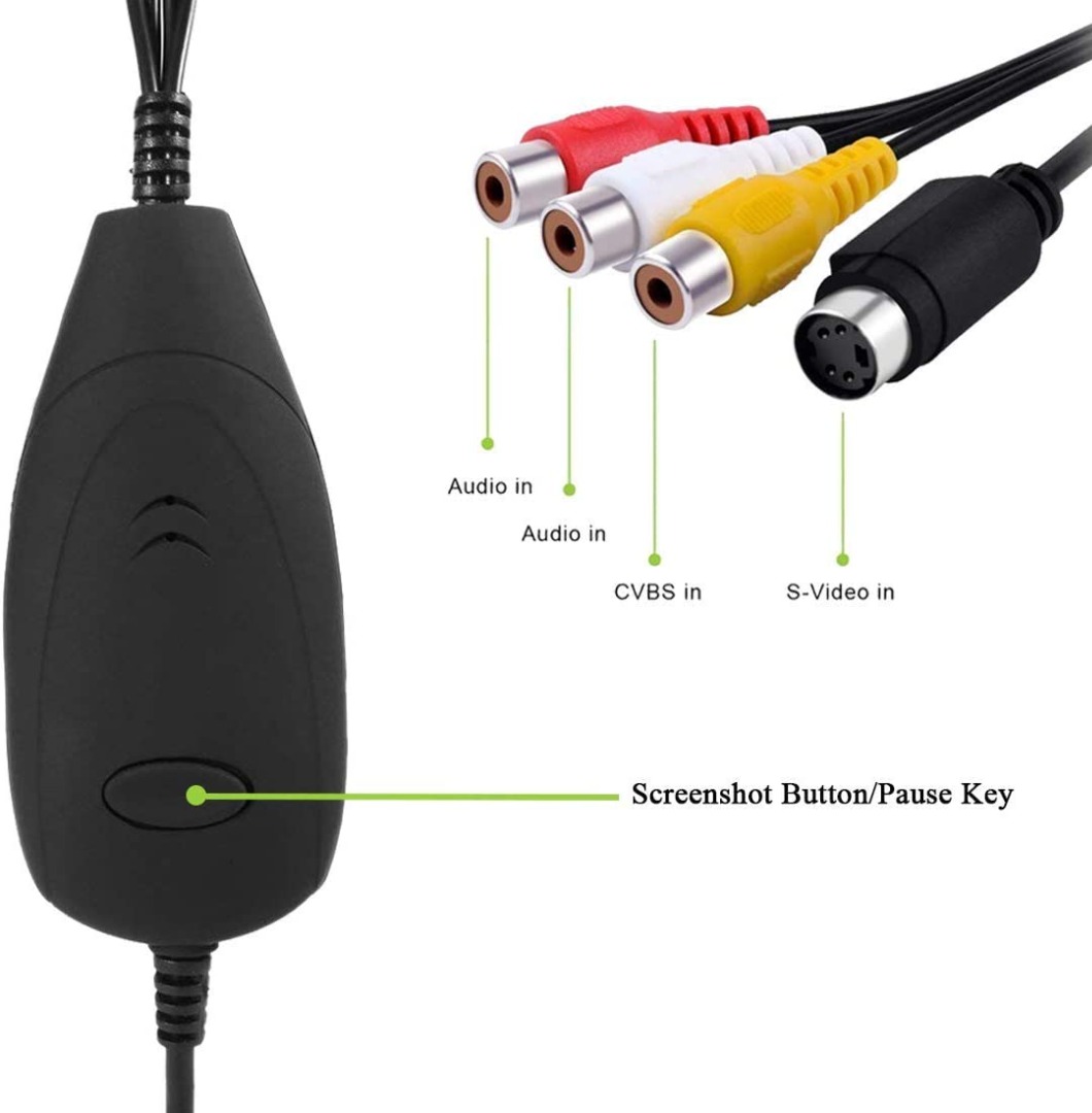 (BEST OFFER) VHS to Digital Converter for Windows 10, USB2.0 Video ...