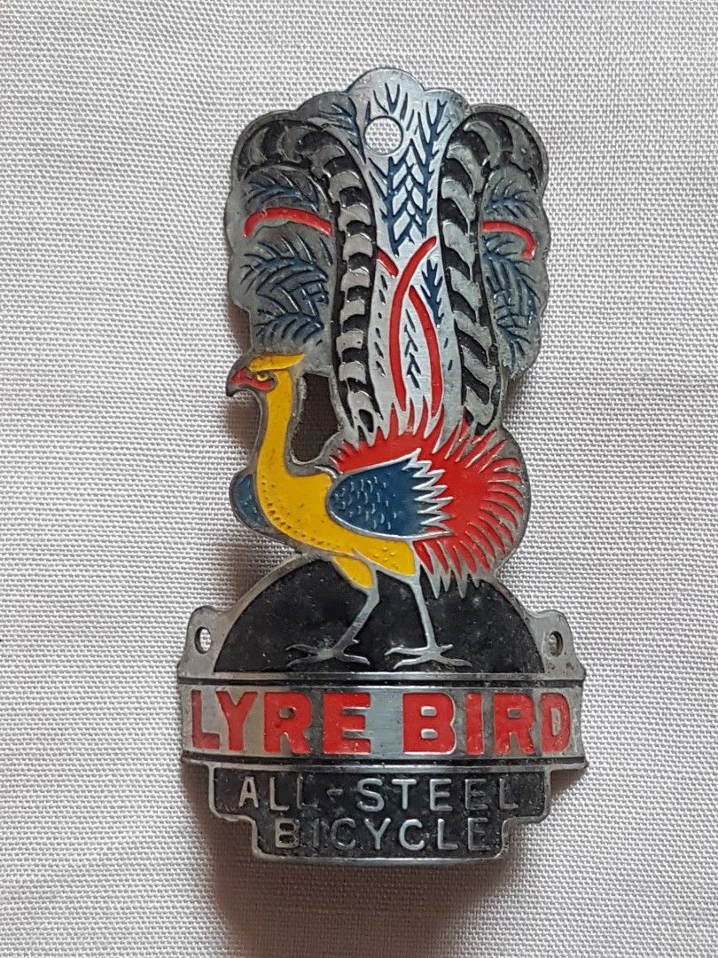 Bicycle Head Badge Lyre Bird, Sports Equipment, Bicycles & Parts, Parts ...