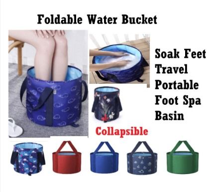 Big Size Foot Bath Bucket Foldable Water Bucket Collapsible Foot Soak ...