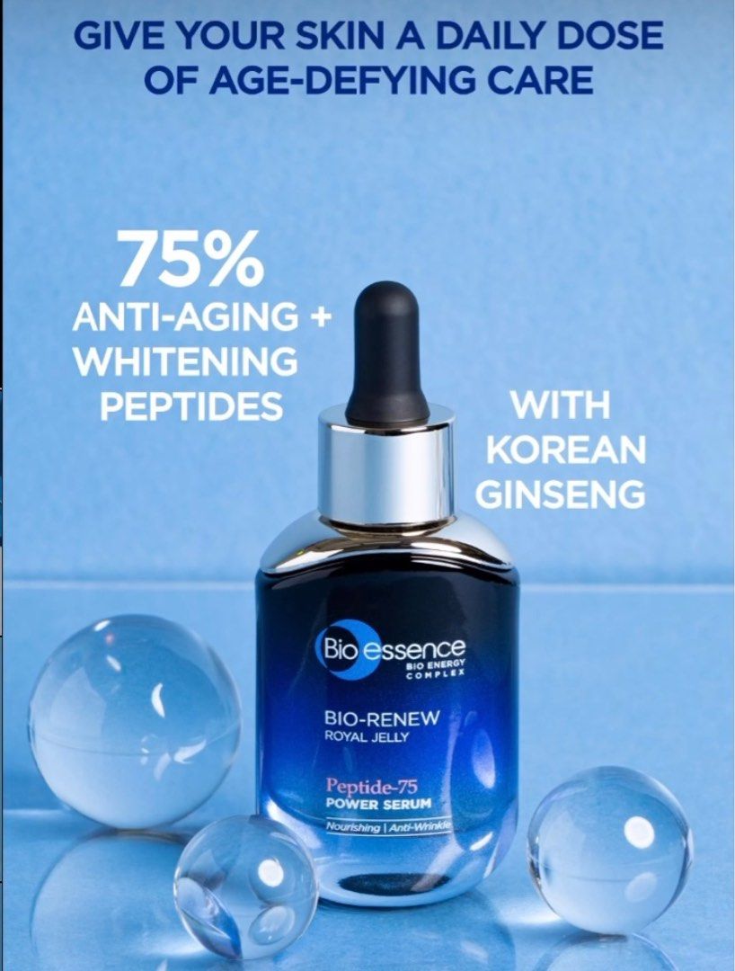 Bio Essence Bio-Ageluxe Smart Precision Ampoule & Bio-Renew Peptide-75 ...