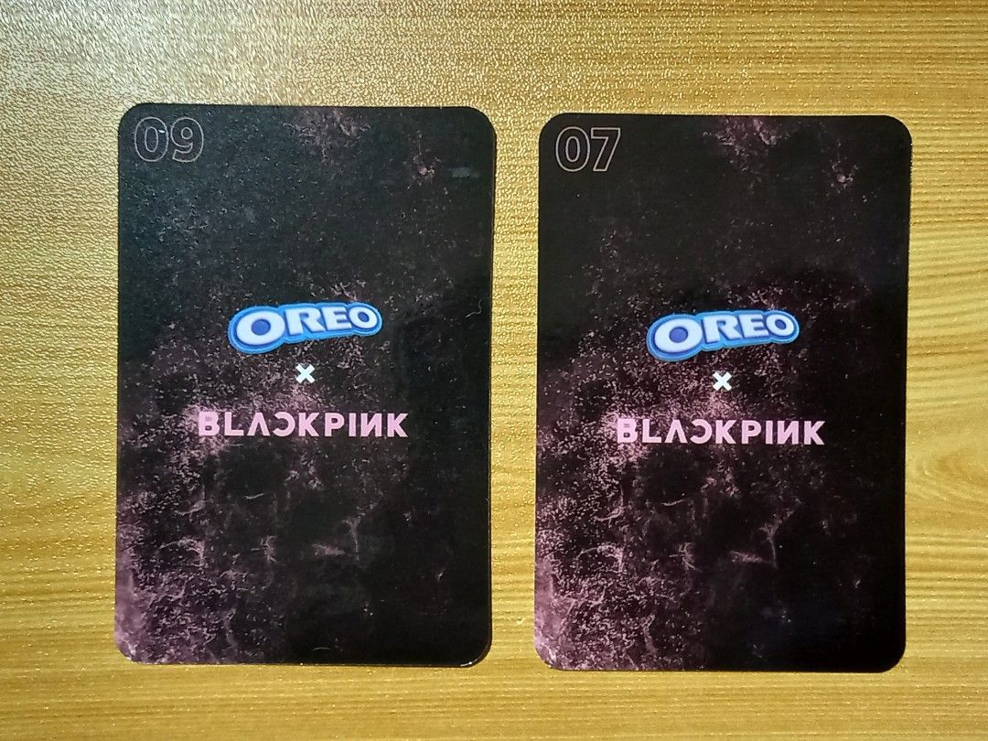 Blackpink x Oreo Photocards Rosé and Jennie, Hobbies & Toys ...