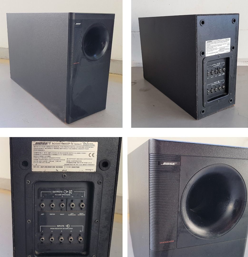 Bose Acoustimass 10 Series II Passive Subwoofer, USA, Main Bass Speaker, max 270 watts Subwoofer ...