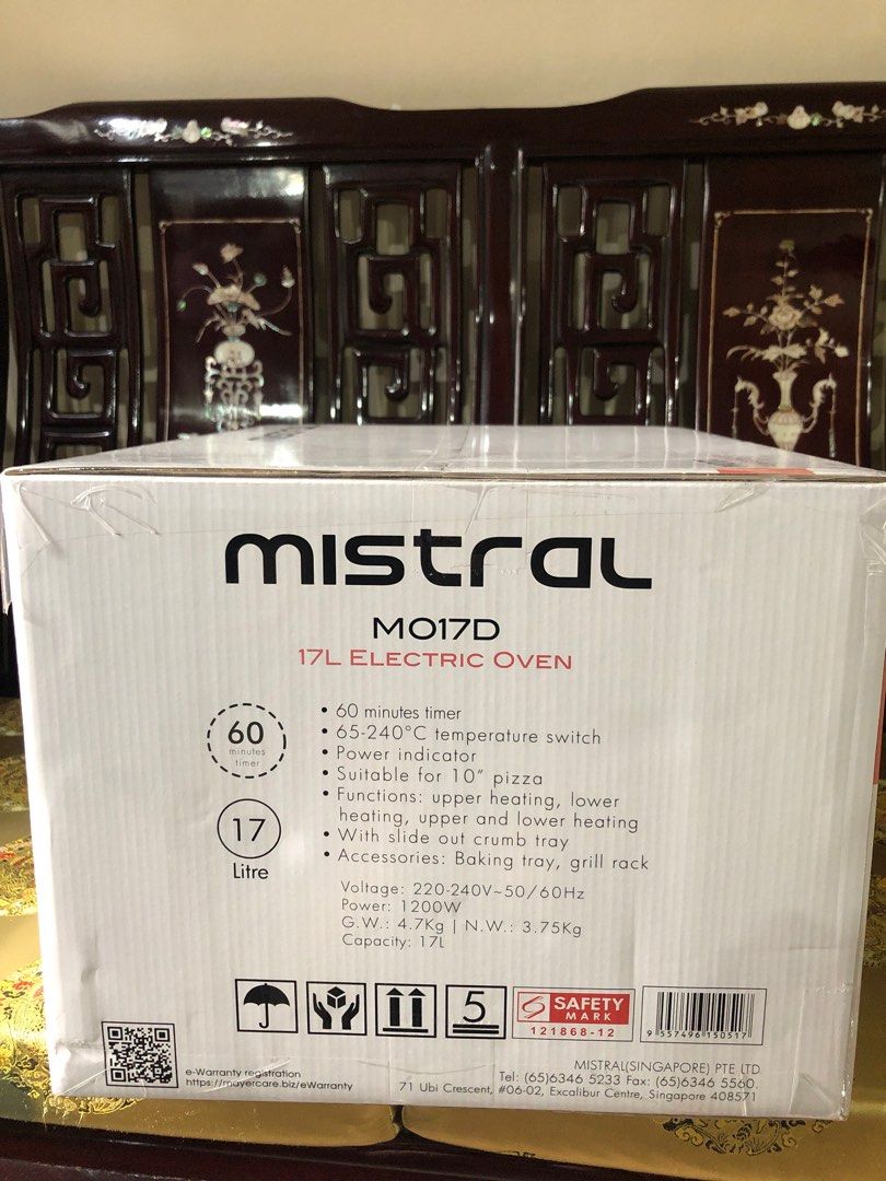 Brand new ! Mistral Oven 17L Electric Oven model MO17D, TV & Home ...