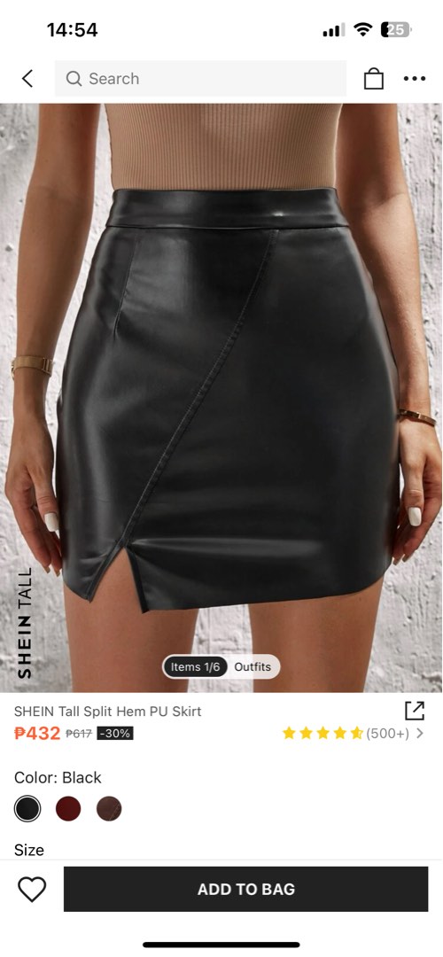 Brand New SHEIN Leather Skirt, Women's Fashion, Bottoms, Skirts on Carousell