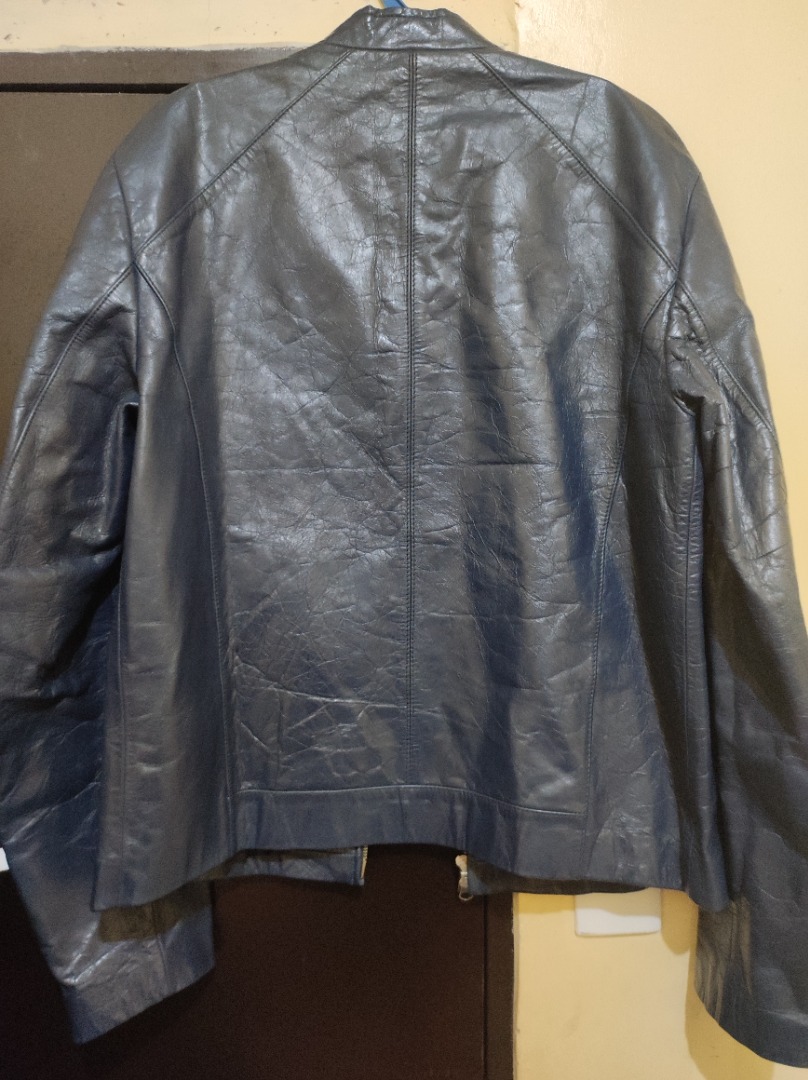 Cafe Racer Riding Leather Jacket, Men's Fashion, Coats, Jackets and ...