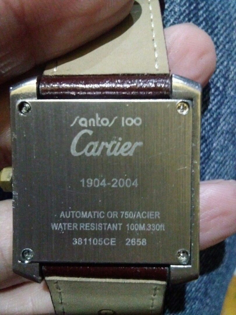 CARTIER SANTOS LUXURY WATCH XL100 1904-2004 (100 YEARS LIMITED EDITION ...