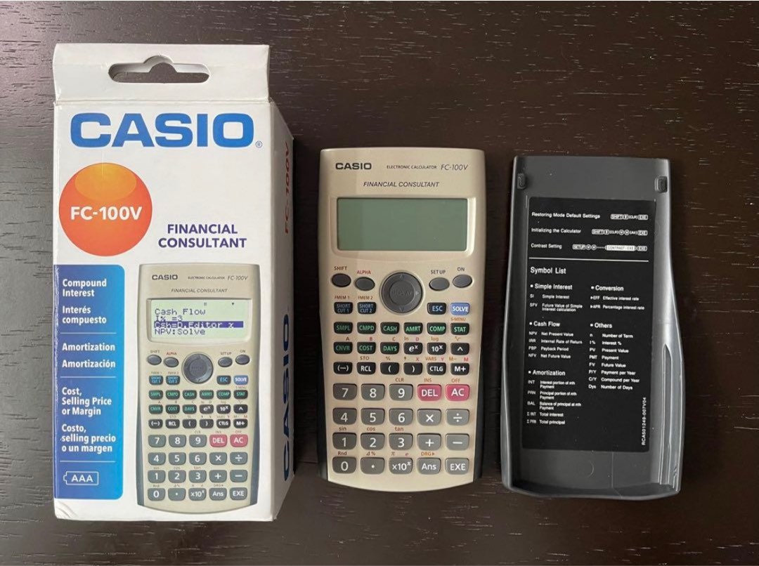 Casio FC-100V Financial Calculator, Hobbies & Toys, Stationery & Craft ...