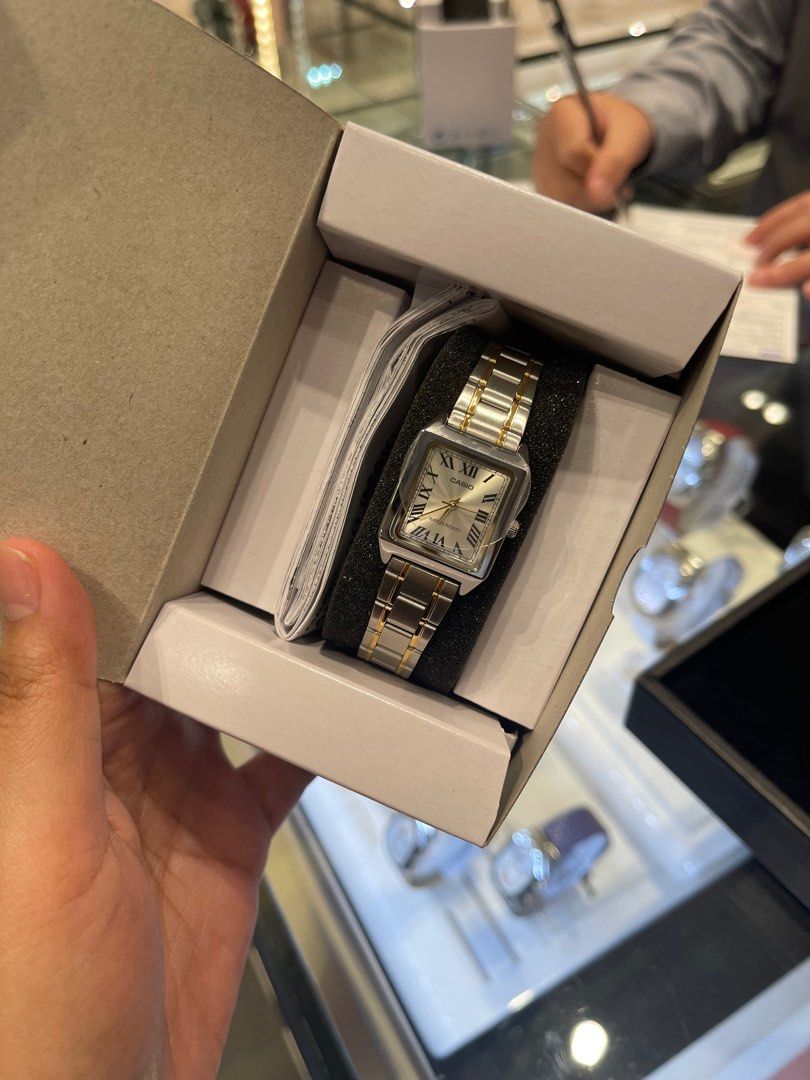 CASIO TANK TWO TONED BRAND NEW, Women's Fashion, Watches & Accessories ...