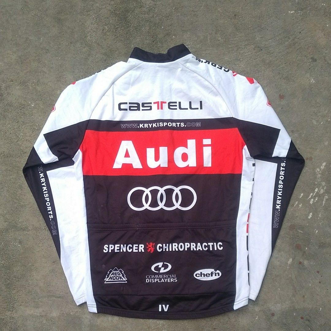 Castelli audi cycling team jacket, Olah Raga, Sepeda di Carousell