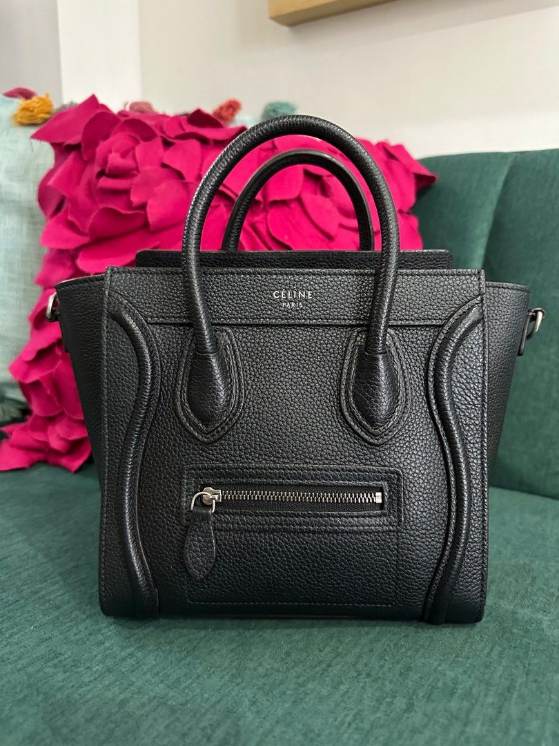 Celine Nano Luggage Black RUSH!, Luxury, Bags & Wallets on Carousell
