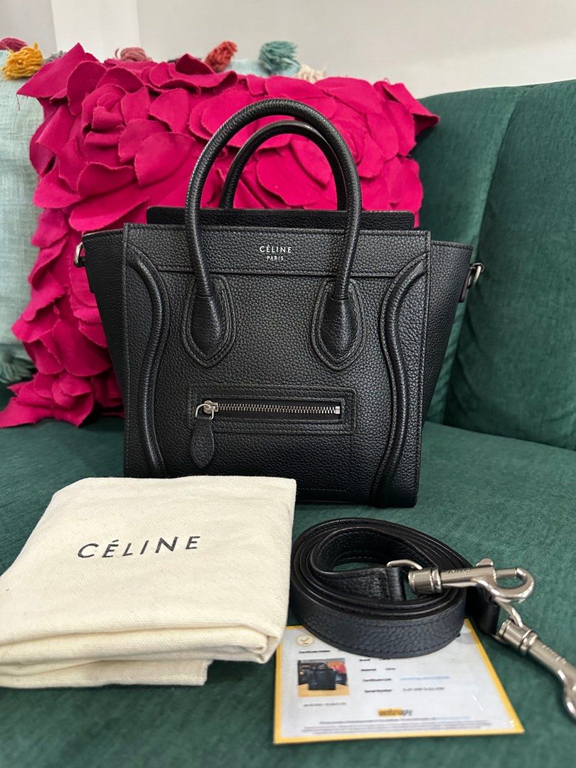 Celine Nano Luggage Black RUSH!, Luxury, Bags & Wallets on Carousell