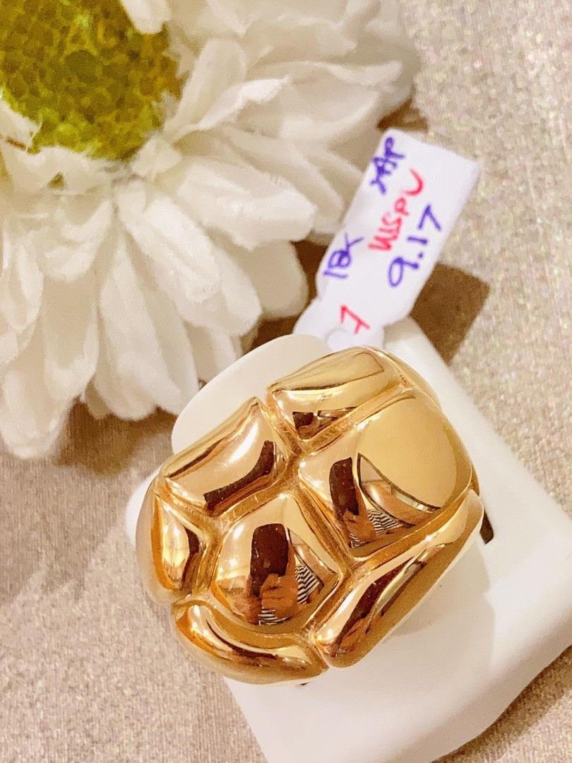 Chunky Rings YG 18k Japan Gold, Women's Fashion, Jewelry & Organizers, Rings on Carousell