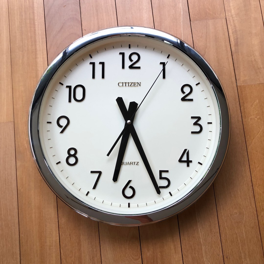 Citizen Quartz Wall Clock, Furniture & Home Living, Home Decor, Clocks ...