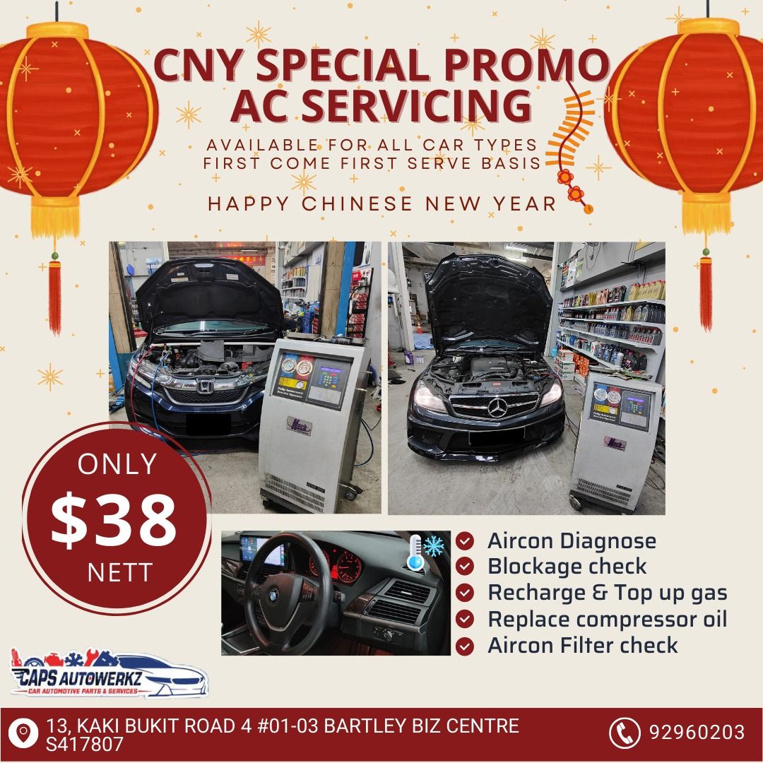CNY Limited Car Aircon Servicing Promo, Car Accessories, Accessories on ...