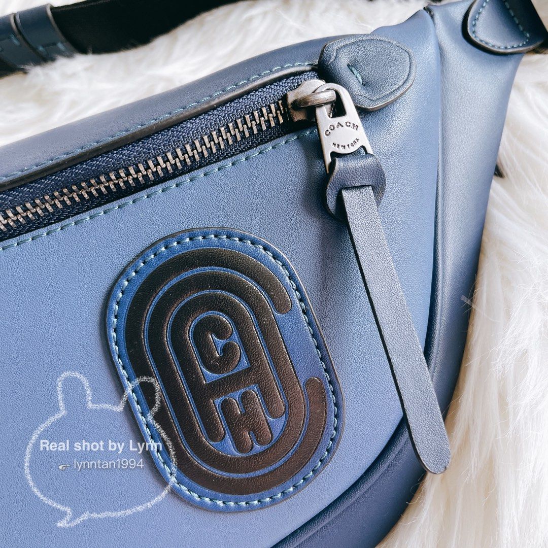 Coach Rivington Waist Men Beg in Blue, Men's Fashion, Bags, Belt bags ...