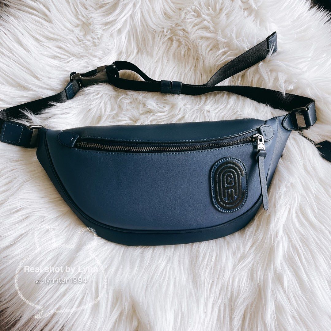 Coach Rivington Waist Men Beg in Blue, Men's Fashion, Bags, Belt bags ...