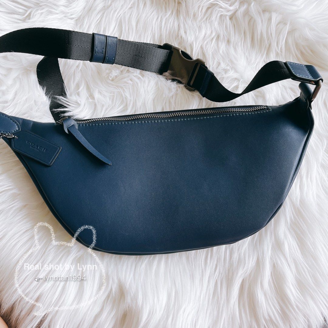 Coach Rivington Waist Men Beg in Blue, Men's Fashion, Bags, Belt bags ...