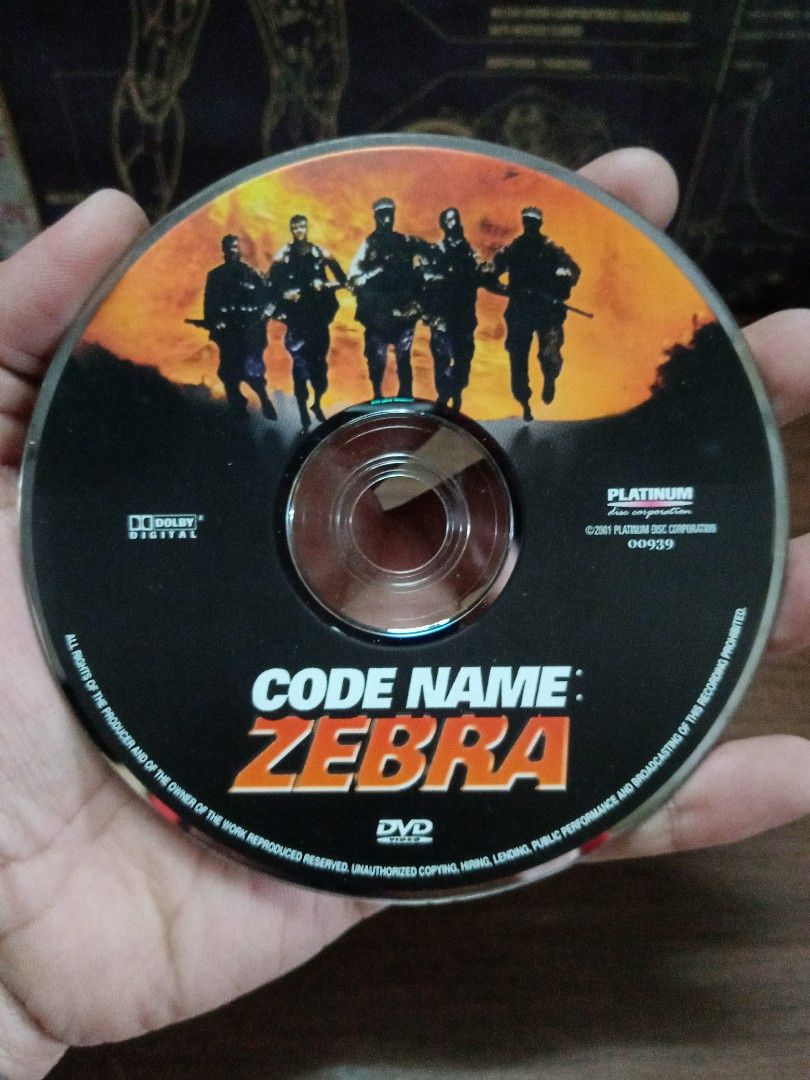 Code Name: Zebra DVD, Hobbies & Toys, Music & Media, CDs & DVDs on ...