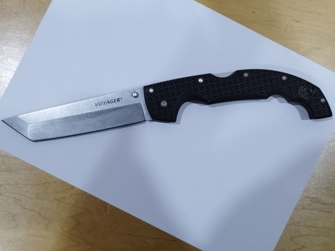 COLD STEEL Voyager XL Tanto AUS10A, Sports Equipment, Hiking & Camping ...